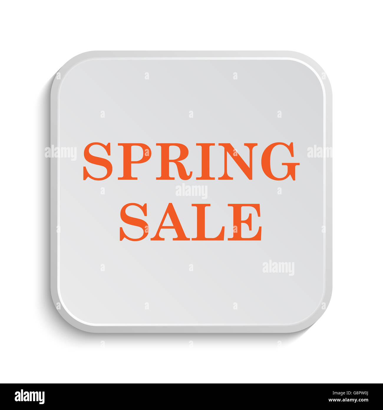 Spring sale icon. Internet button on white background Stock Photo - Alamy