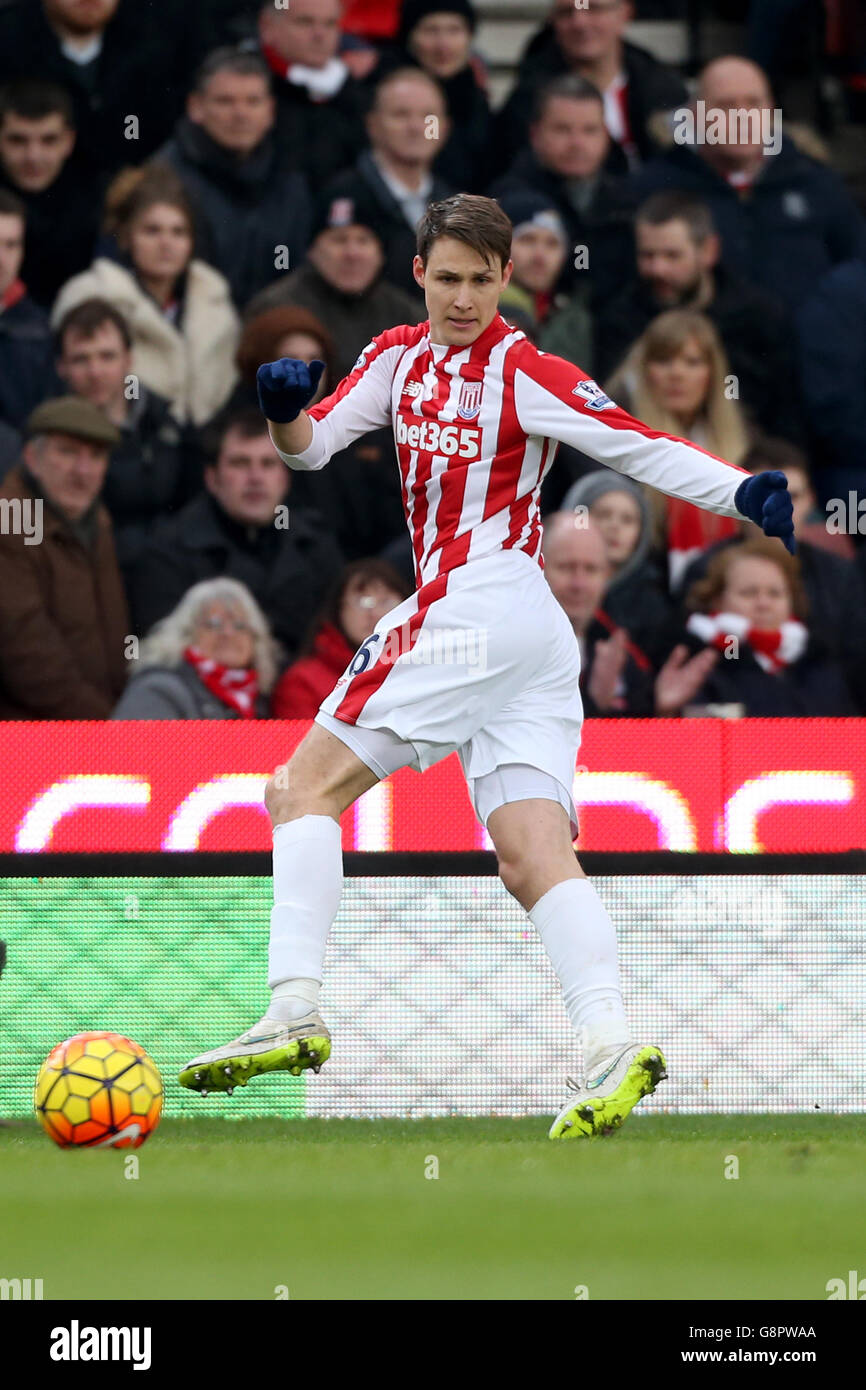 Stoke v Aston Villa - Barclays Premier League - Britannia Stadium Stock ...