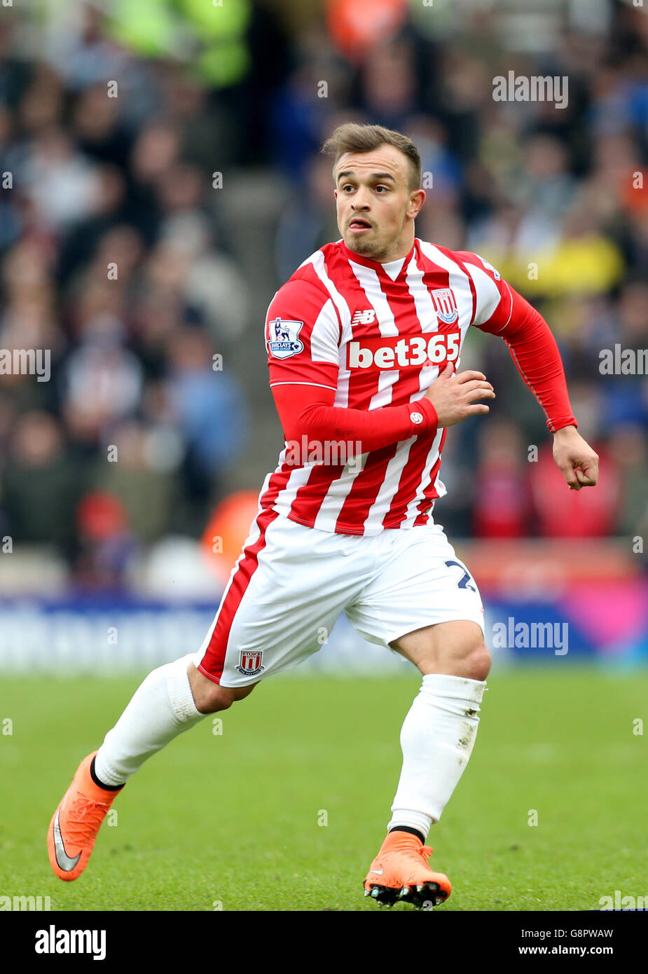 Stoke v Aston Villa - Barclays Premier League - Britannia Stadium Stock ...