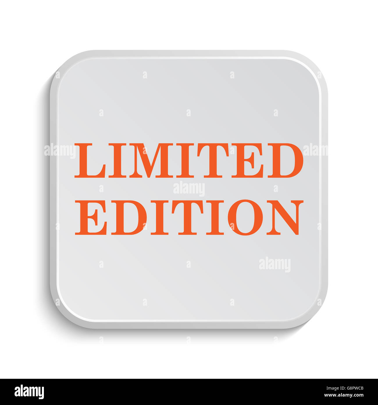 Limited edition icon. Internet button on white background Stock Photo ...