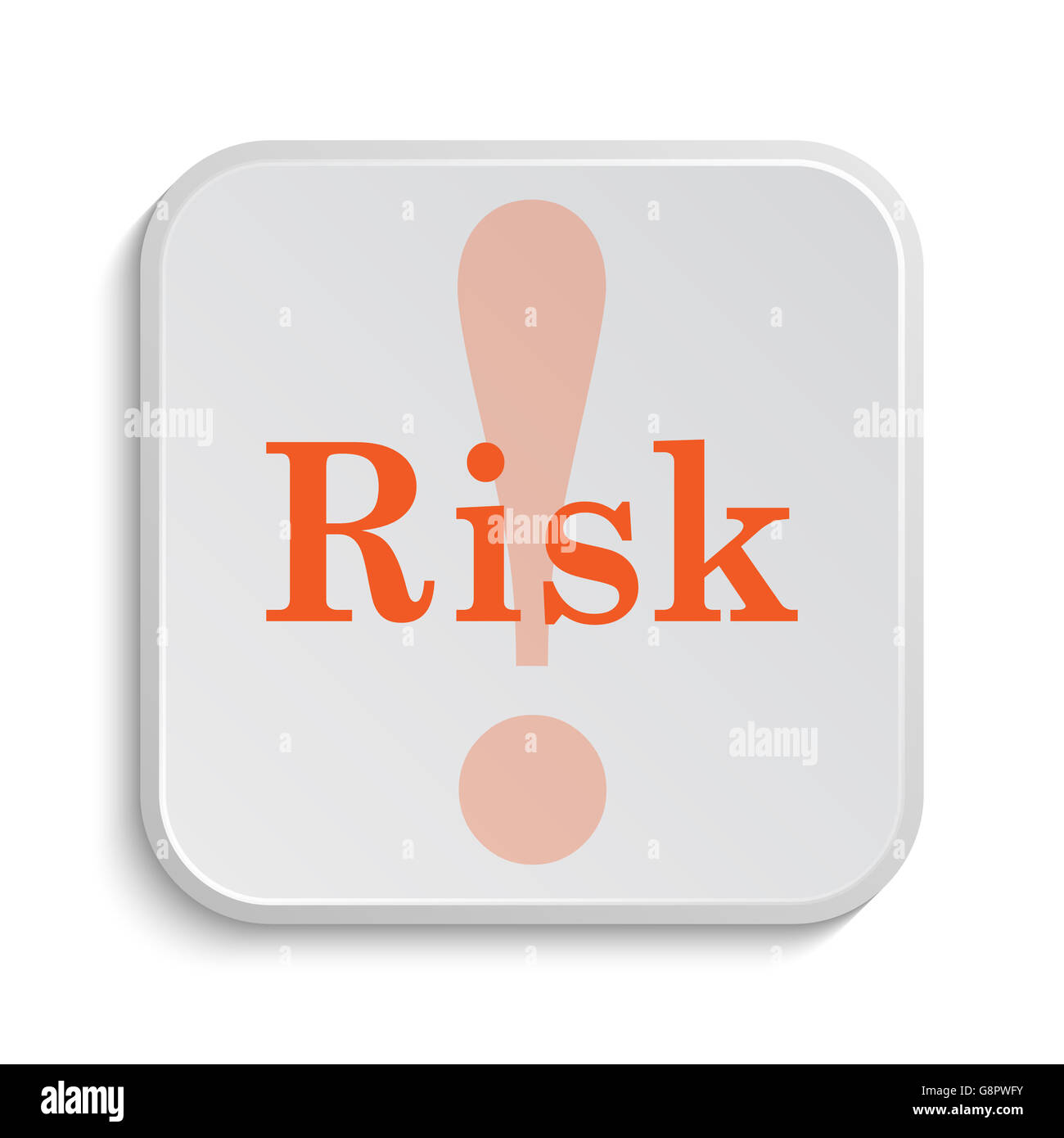 Risk management icon internet button Cut Out Stock Images & Pictures ...
