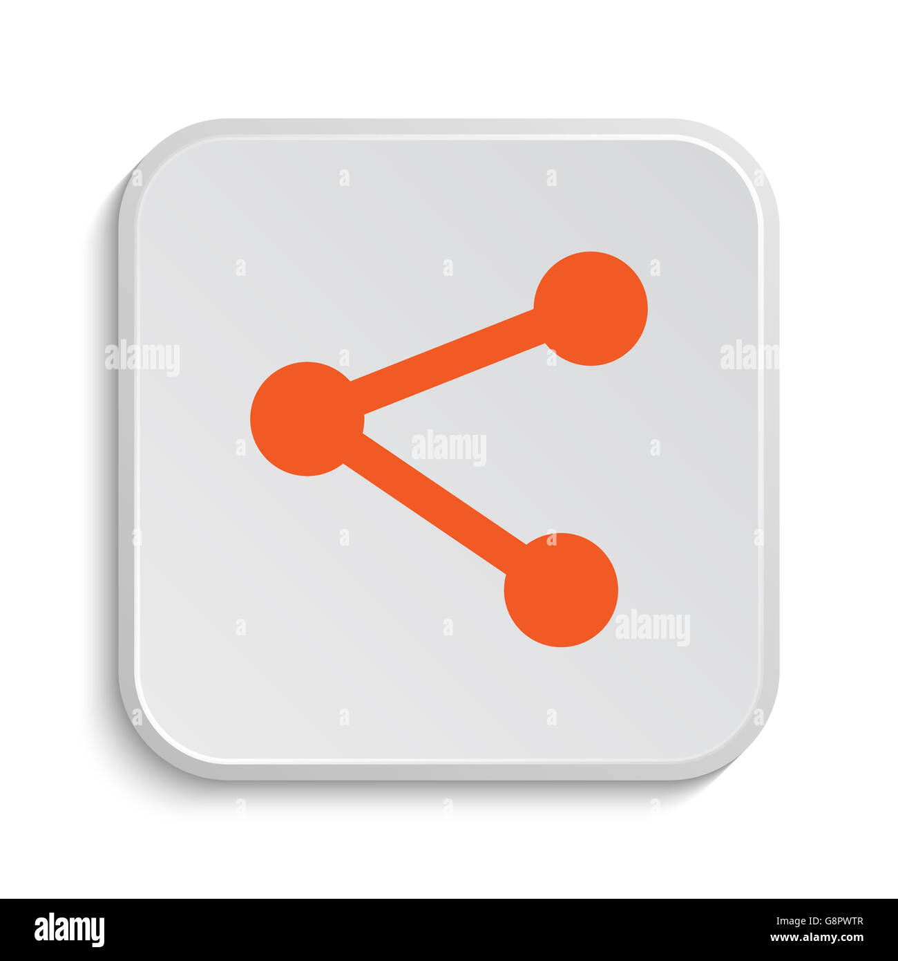 Social media - link icon. Internet button on white background Stock ...