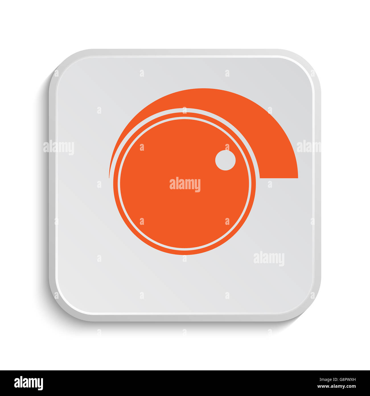 Volume control icon. Internet button on white background Stock Photo ...