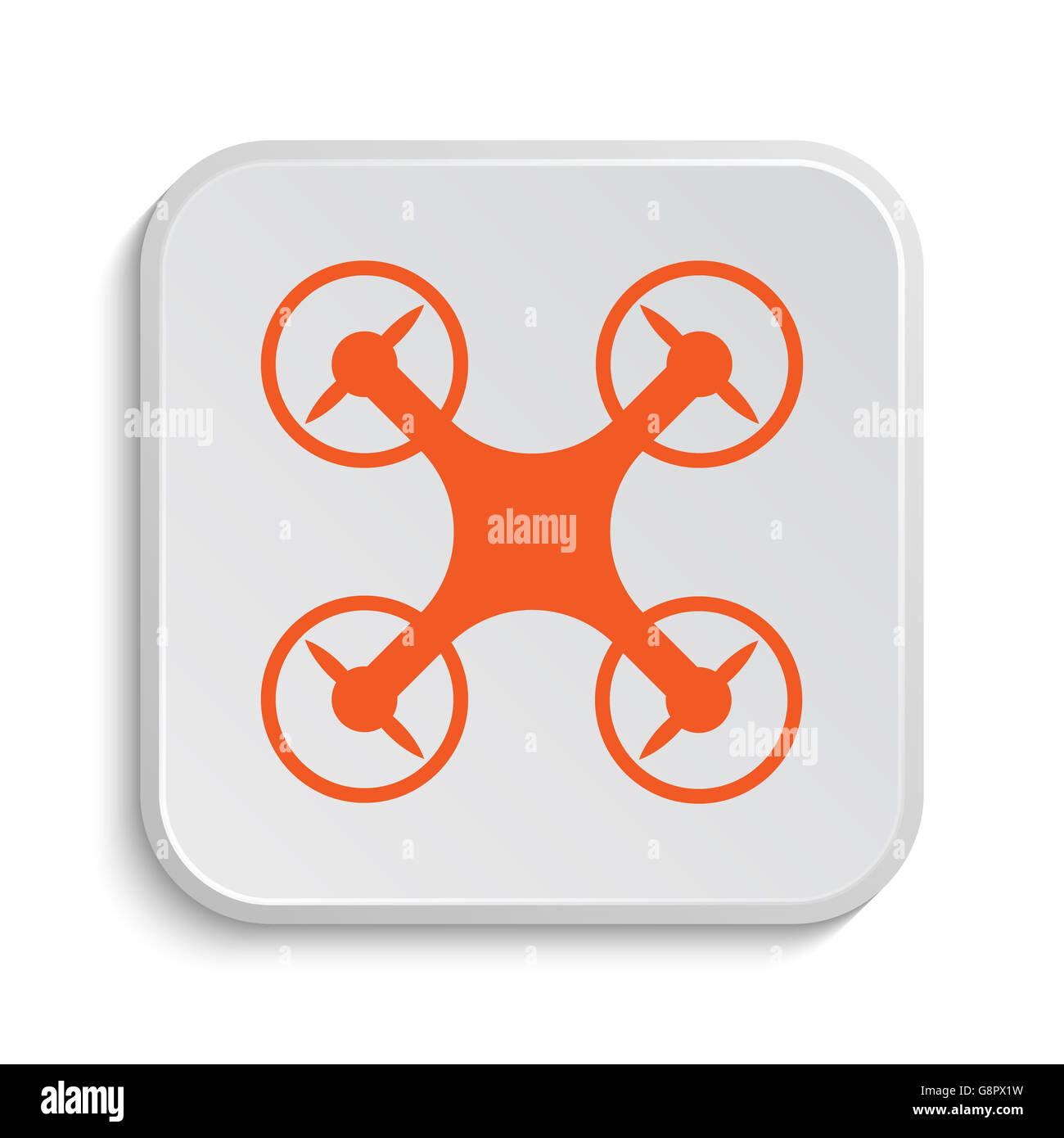 Drone icon internet button Cut Out Stock Images & Pictures - Alamy