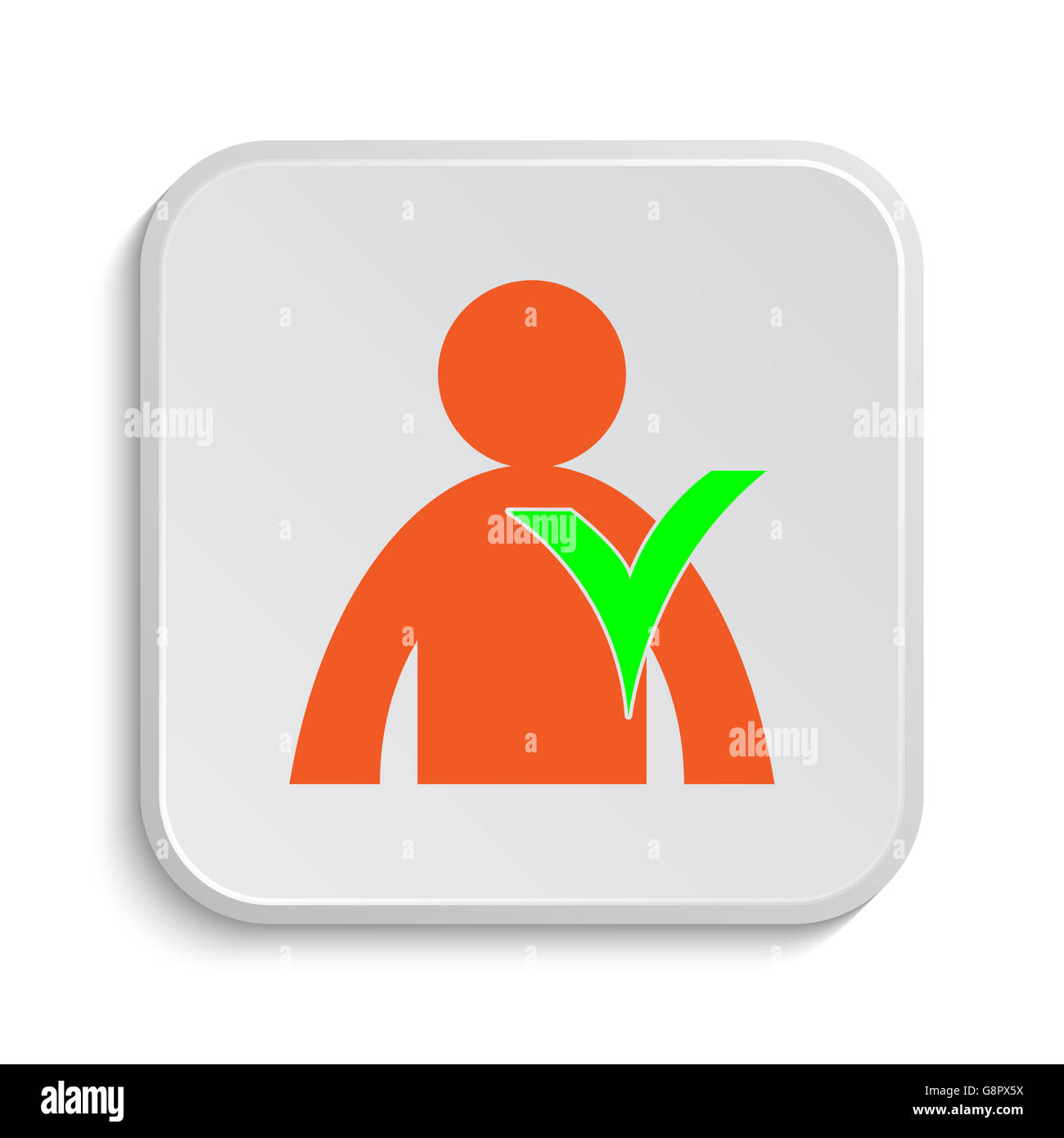User online icon. Internet button on white background Stock Photo - Alamy