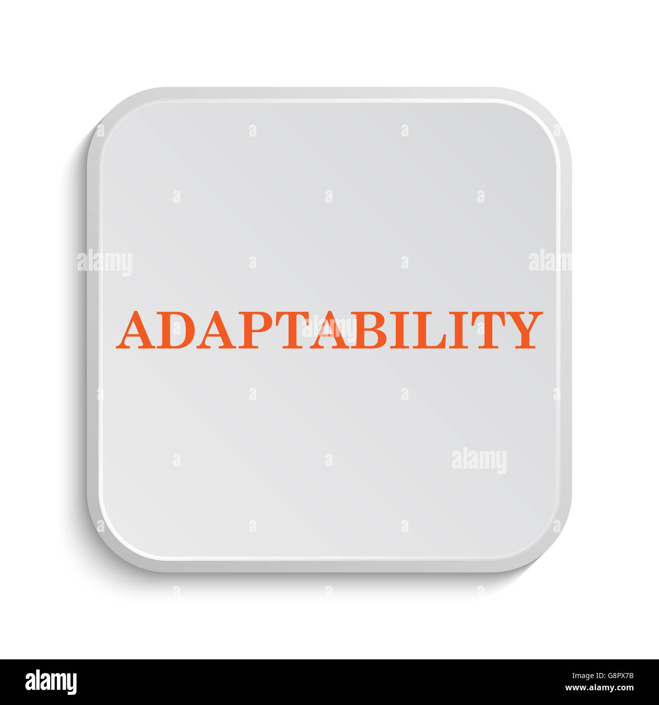Adaptability icon. Internet button on white background Stock Photo - Alamy