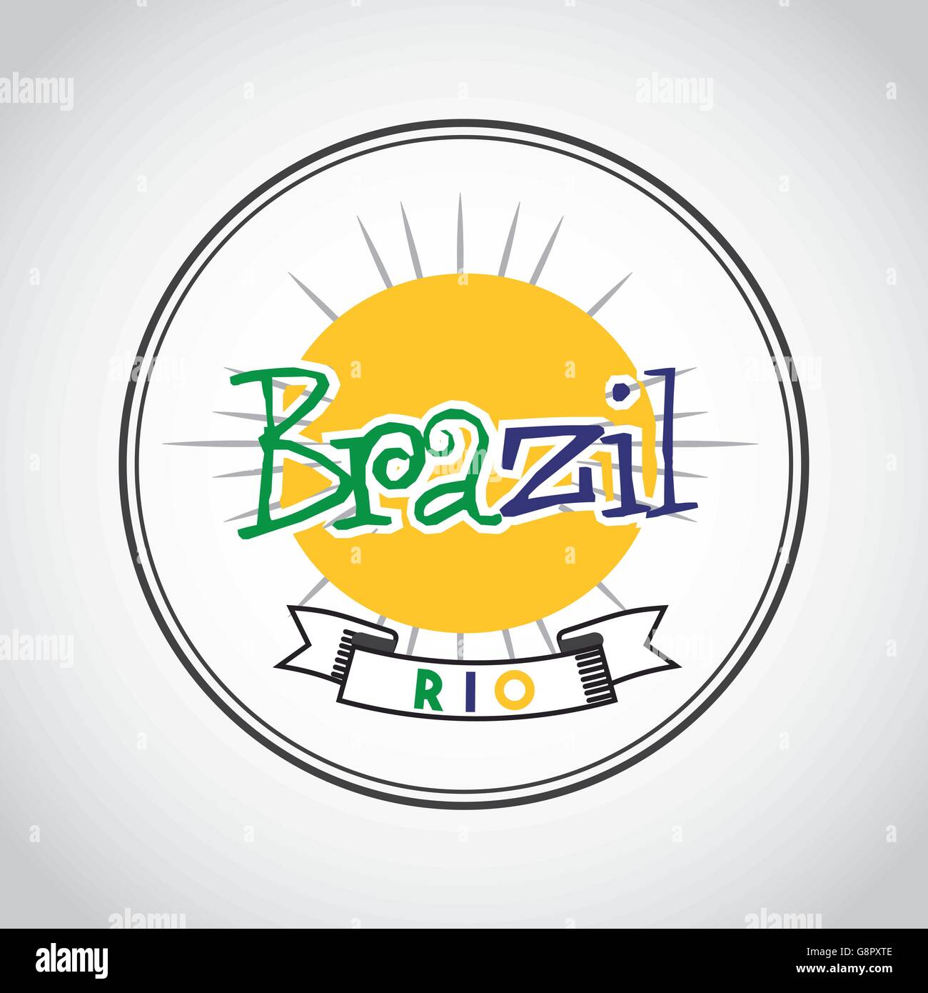 Welcome brazil stamp hi-res stock photography and images - Alamy