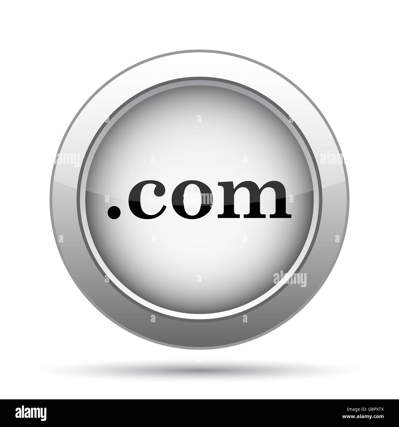 .com icon. Internet button on white background Stock Photo - Alamy