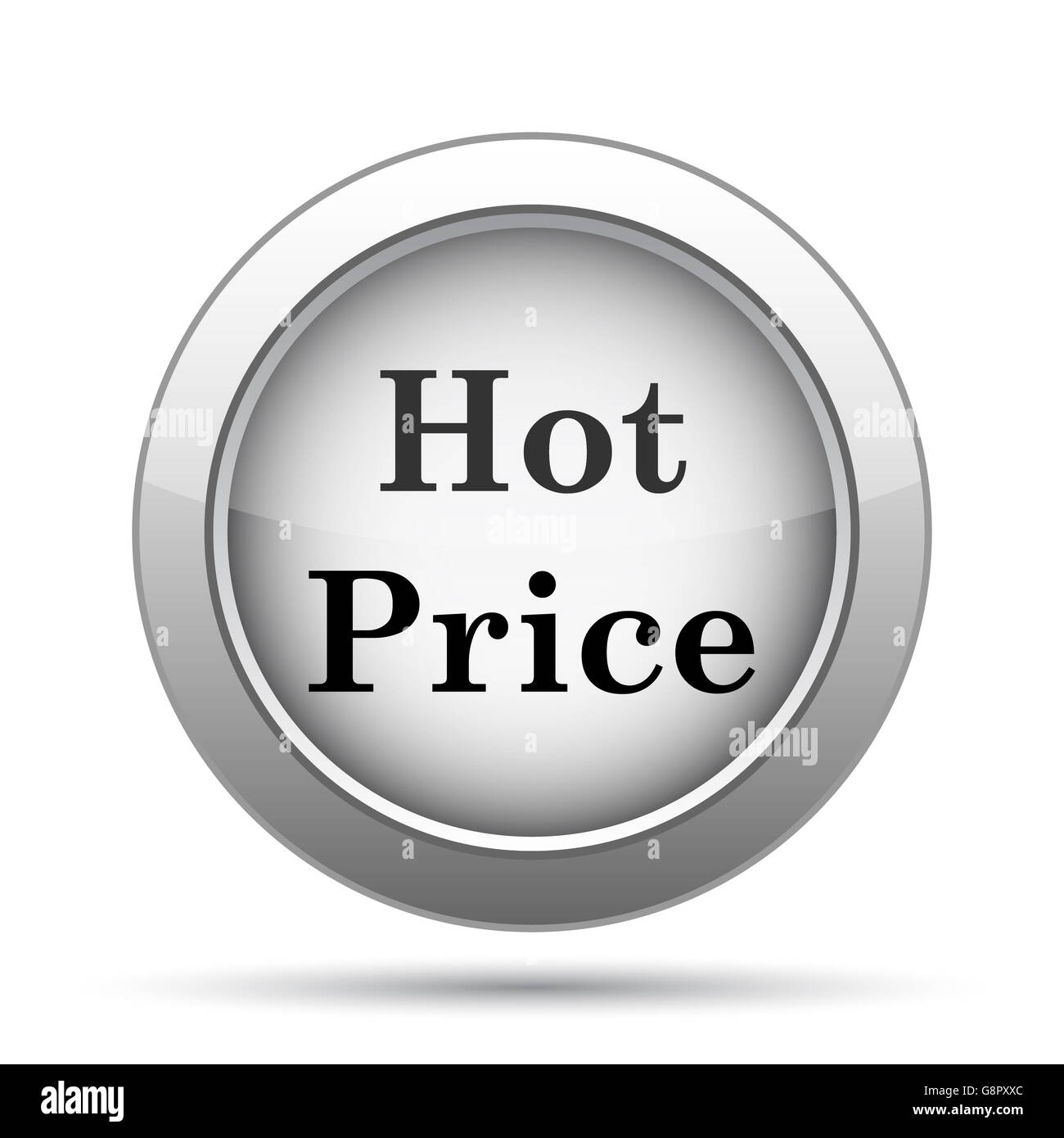 Hot price icon. Internet button on white background Stock Photo - Alamy