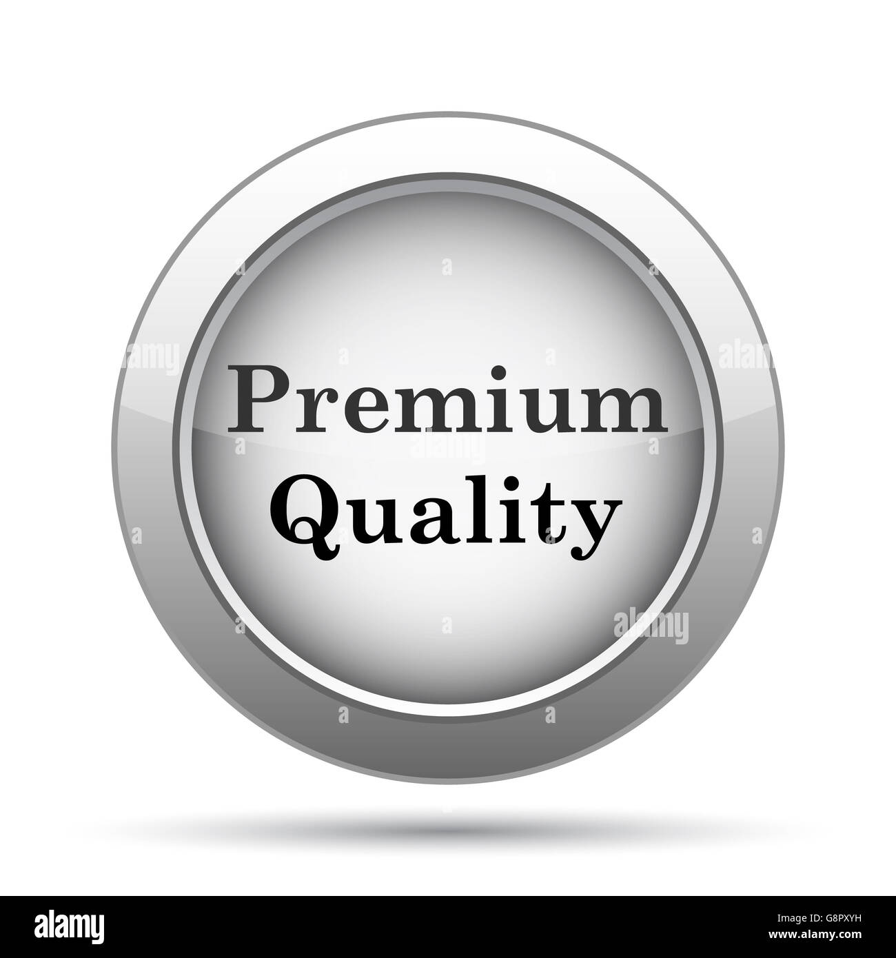 Premium quality icon. Internet button on white background Stock Photo ...