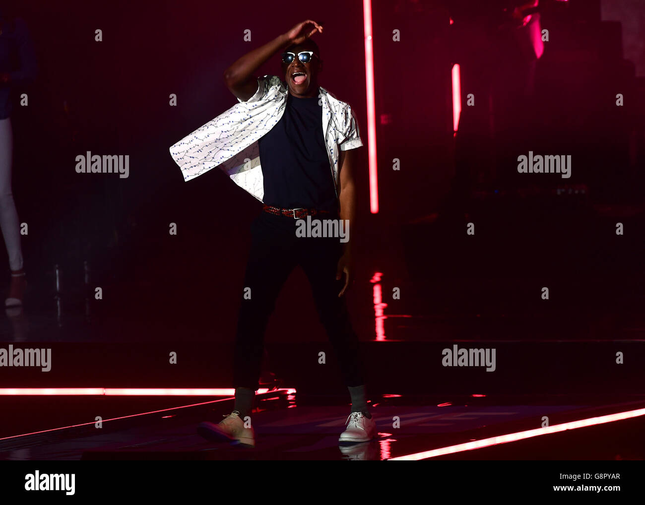Labrinth (Timothy McKenzie) performs at the We Day UK charity event and ...