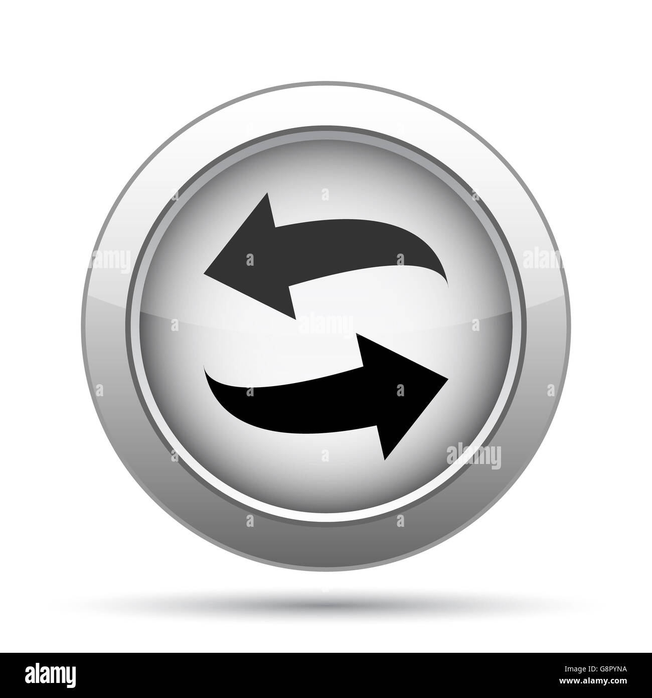 Swap icon. Internet button on white background Stock Photo - Alamy