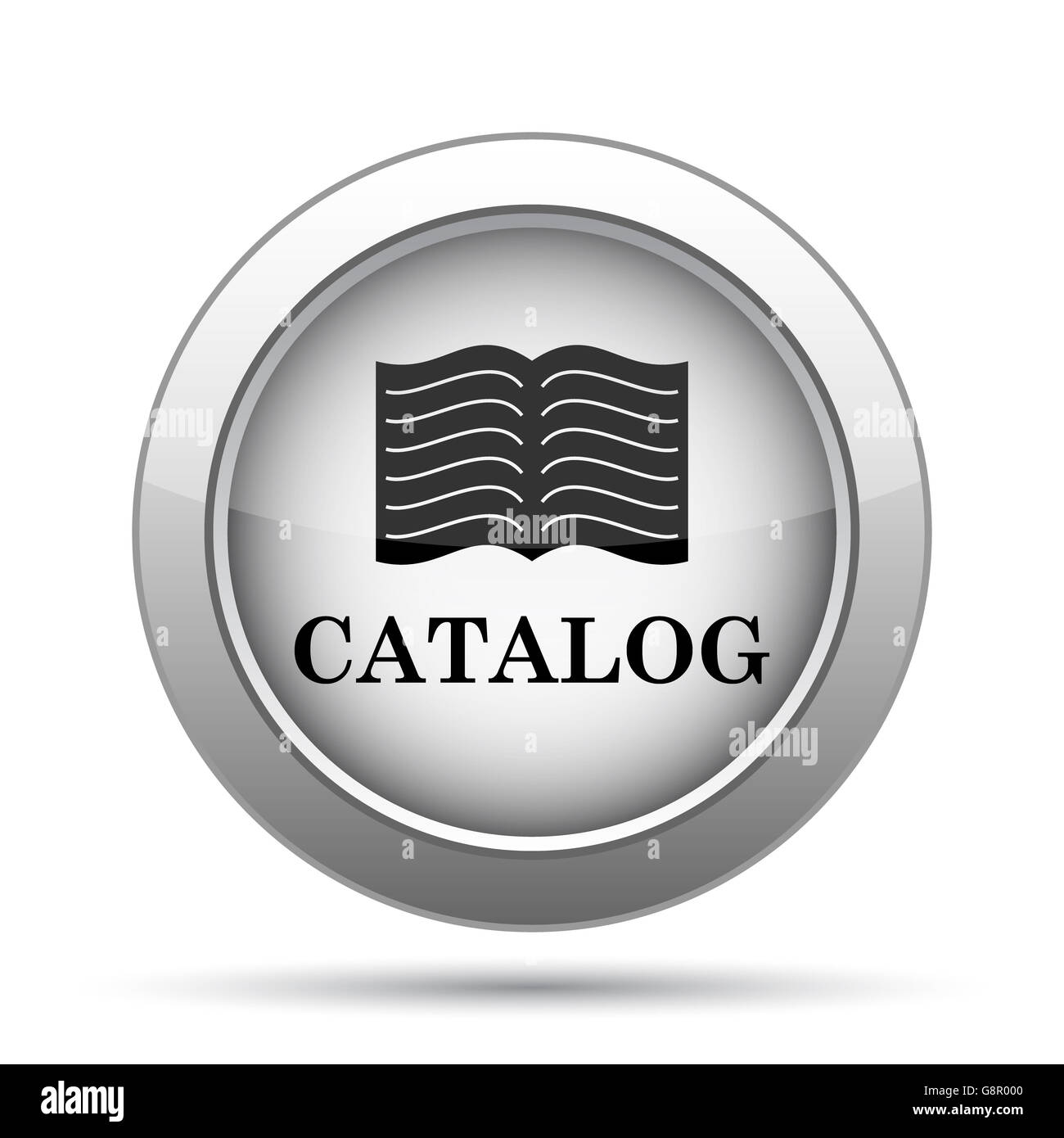 Catalog icon. Internet button on white background Stock Photo - Alamy