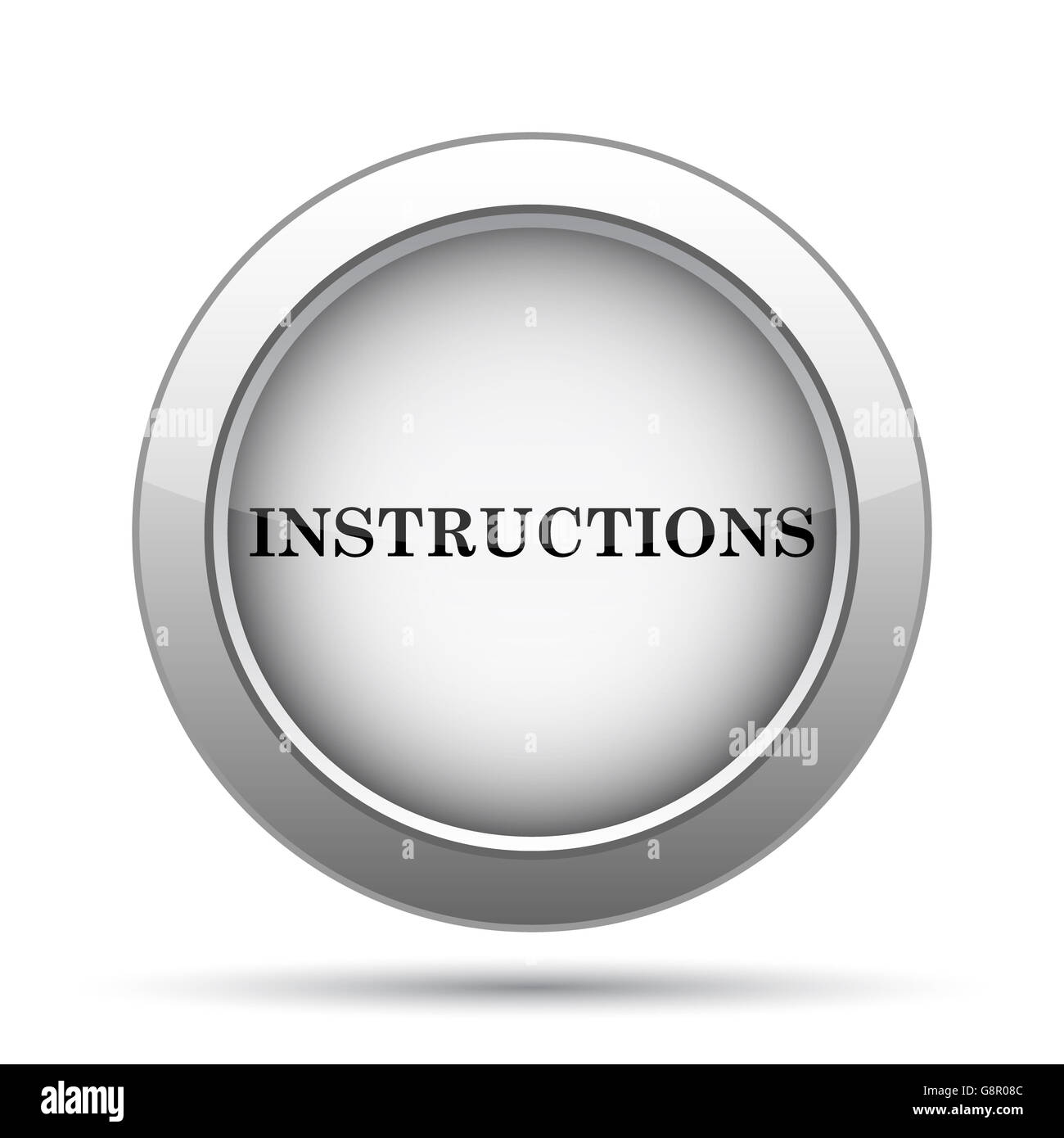 Black on white instructions Cut Out Stock Images & Pictures - Alamy