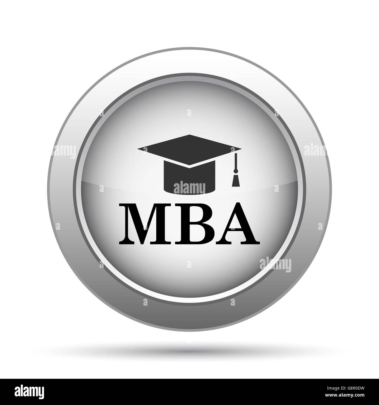 MBA icon. Internet button on white background Stock Photo - Alamy