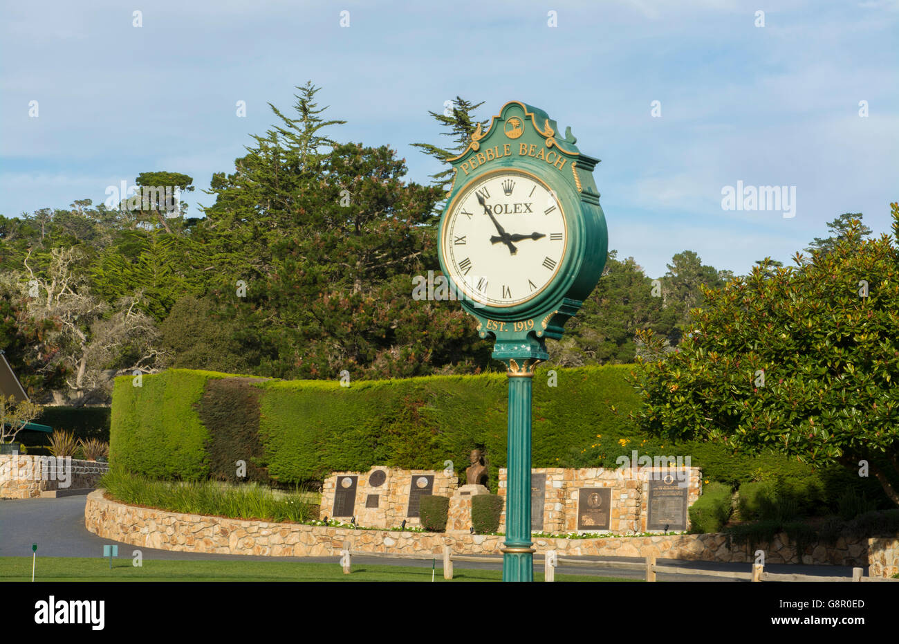 Pebble Beach California clock at Pebble Beach Golf Links exclusive golf ...