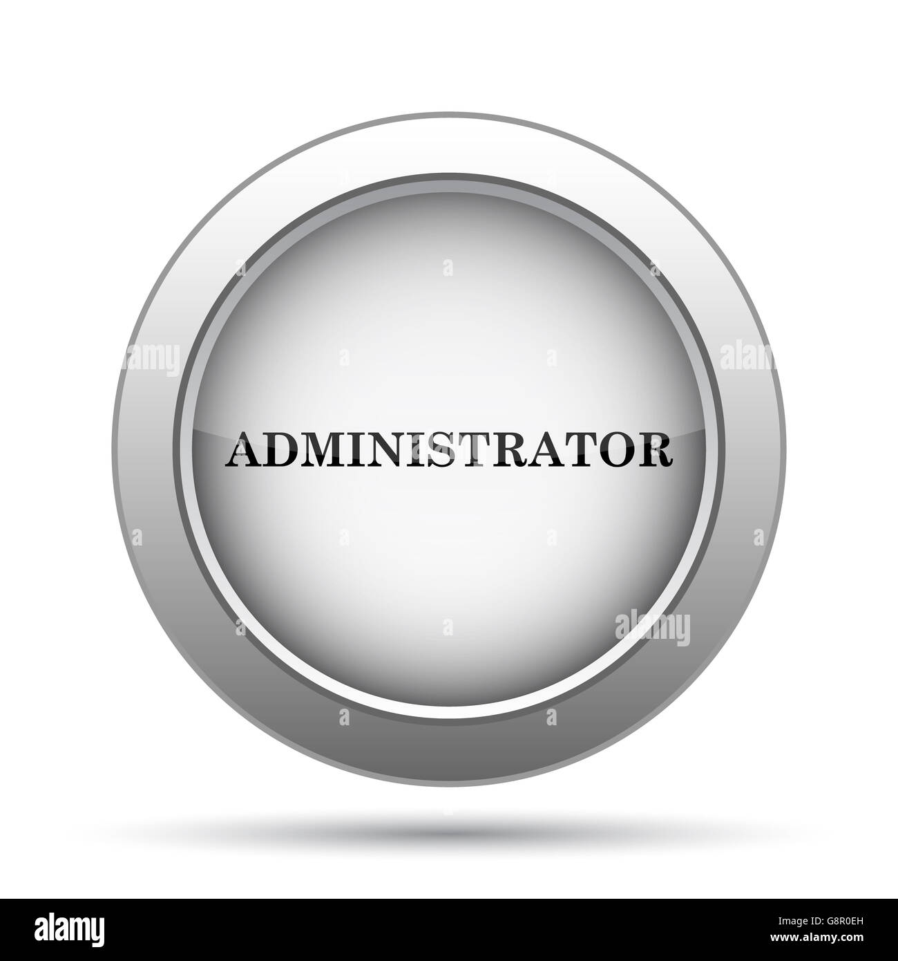 Administrator icon. Internet button on white background Stock Photo - Alamy Administrator icon. Internet button on white background Stock Photo - Alamy