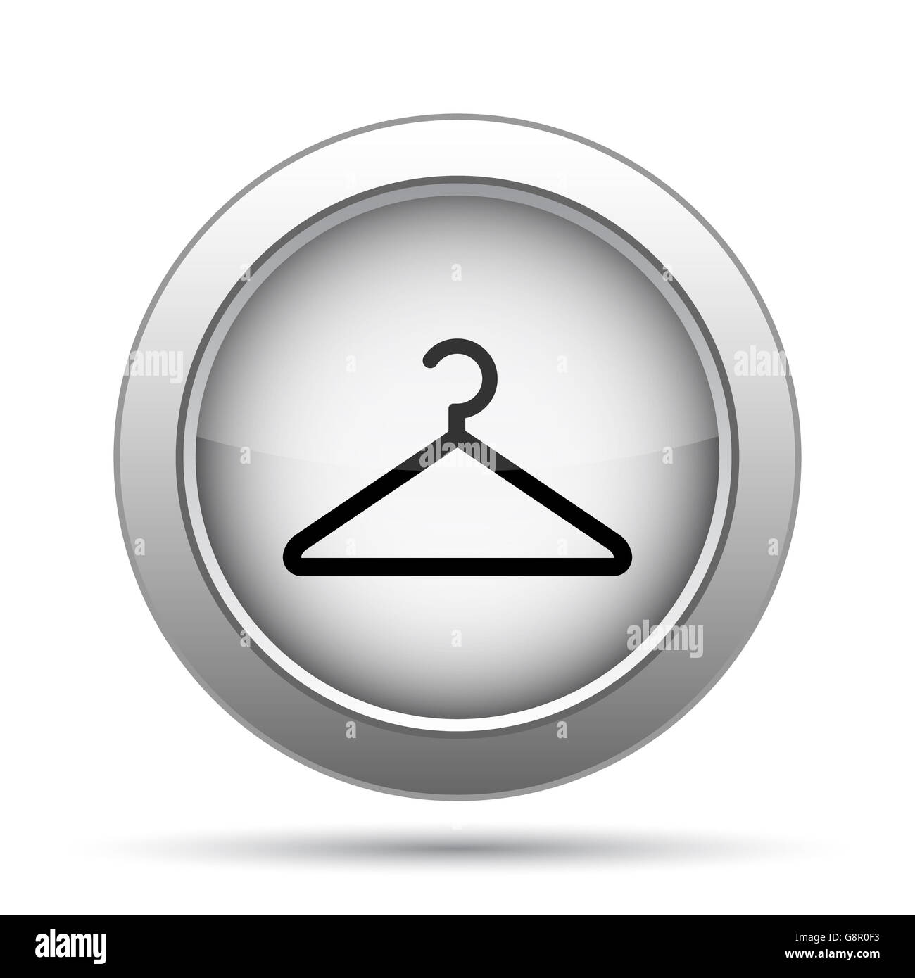 Hanger icon. Internet button on white background Stock Photo - Alamy