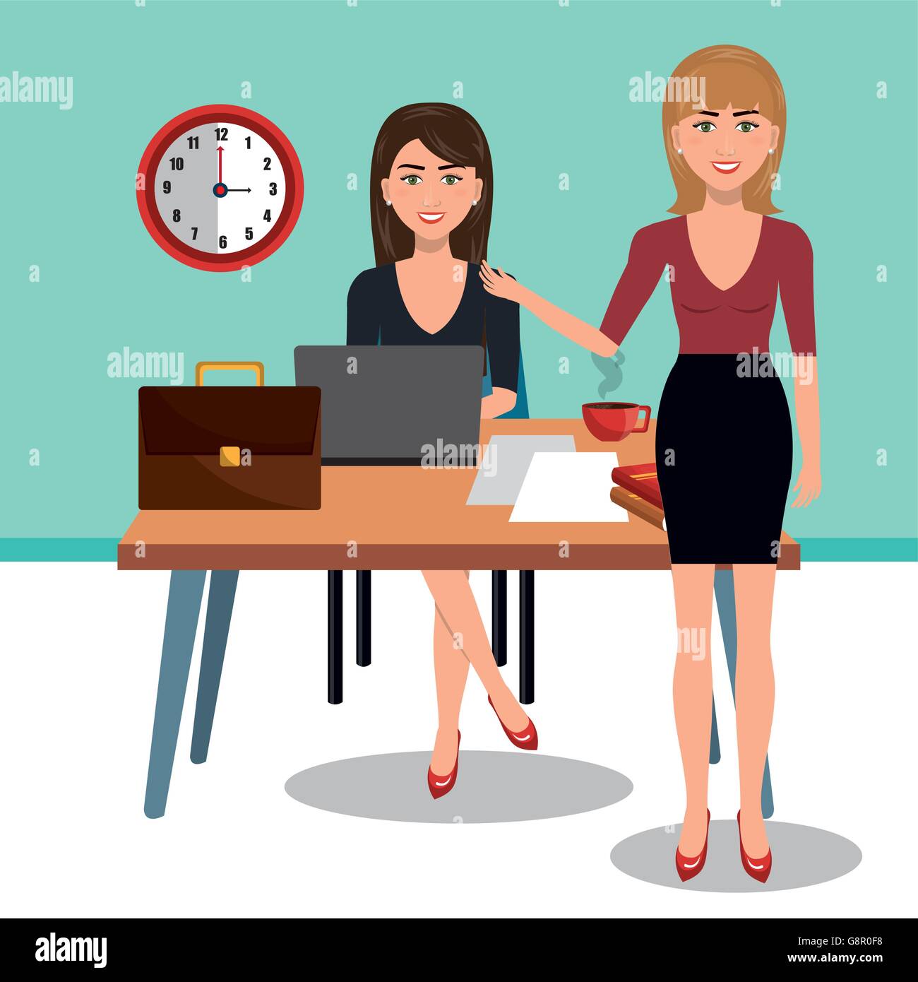 business people in training process isolated icon design Stock Vector ...