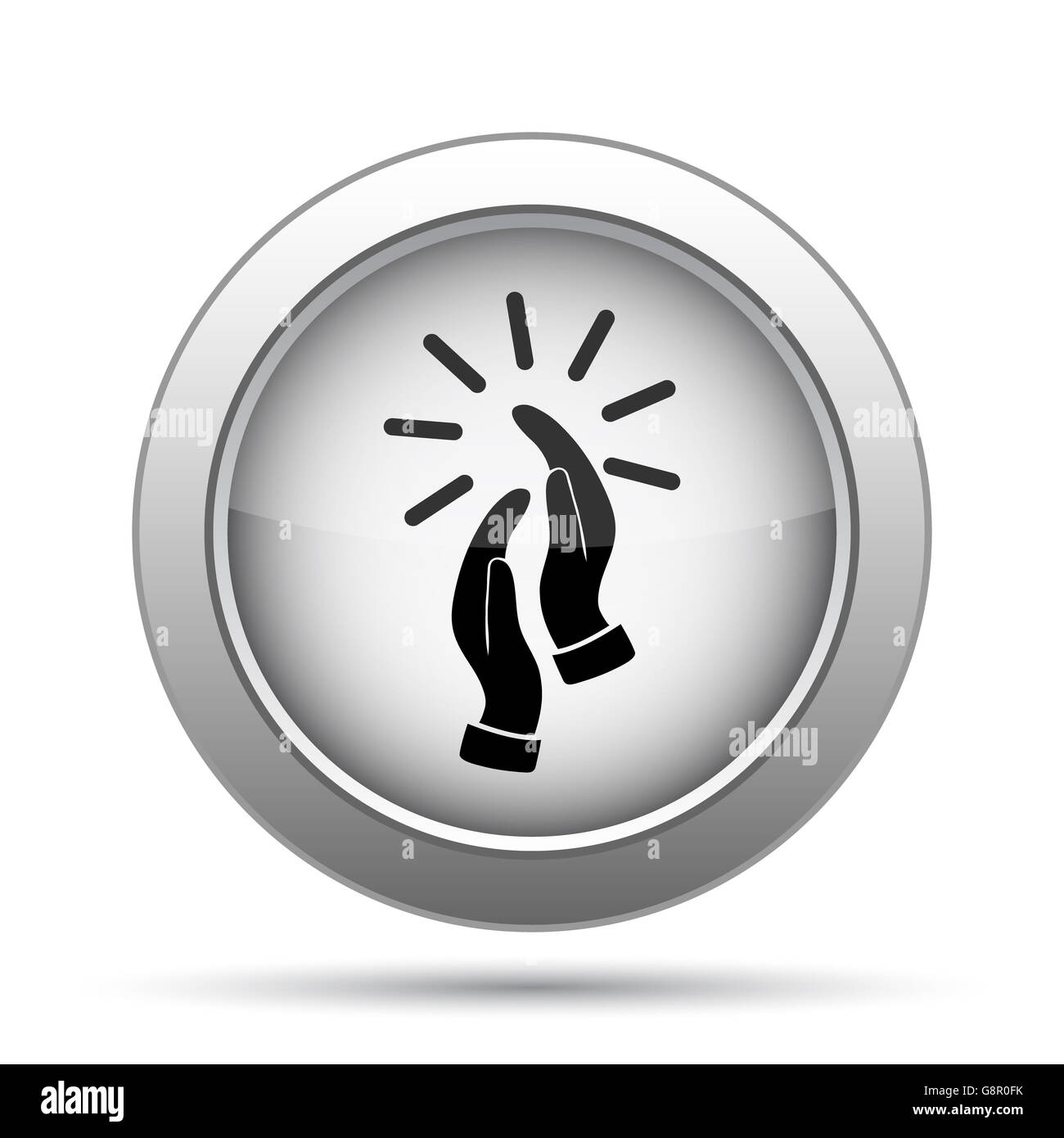 Applause icon. Internet button on white background Stock Photo - Alamy