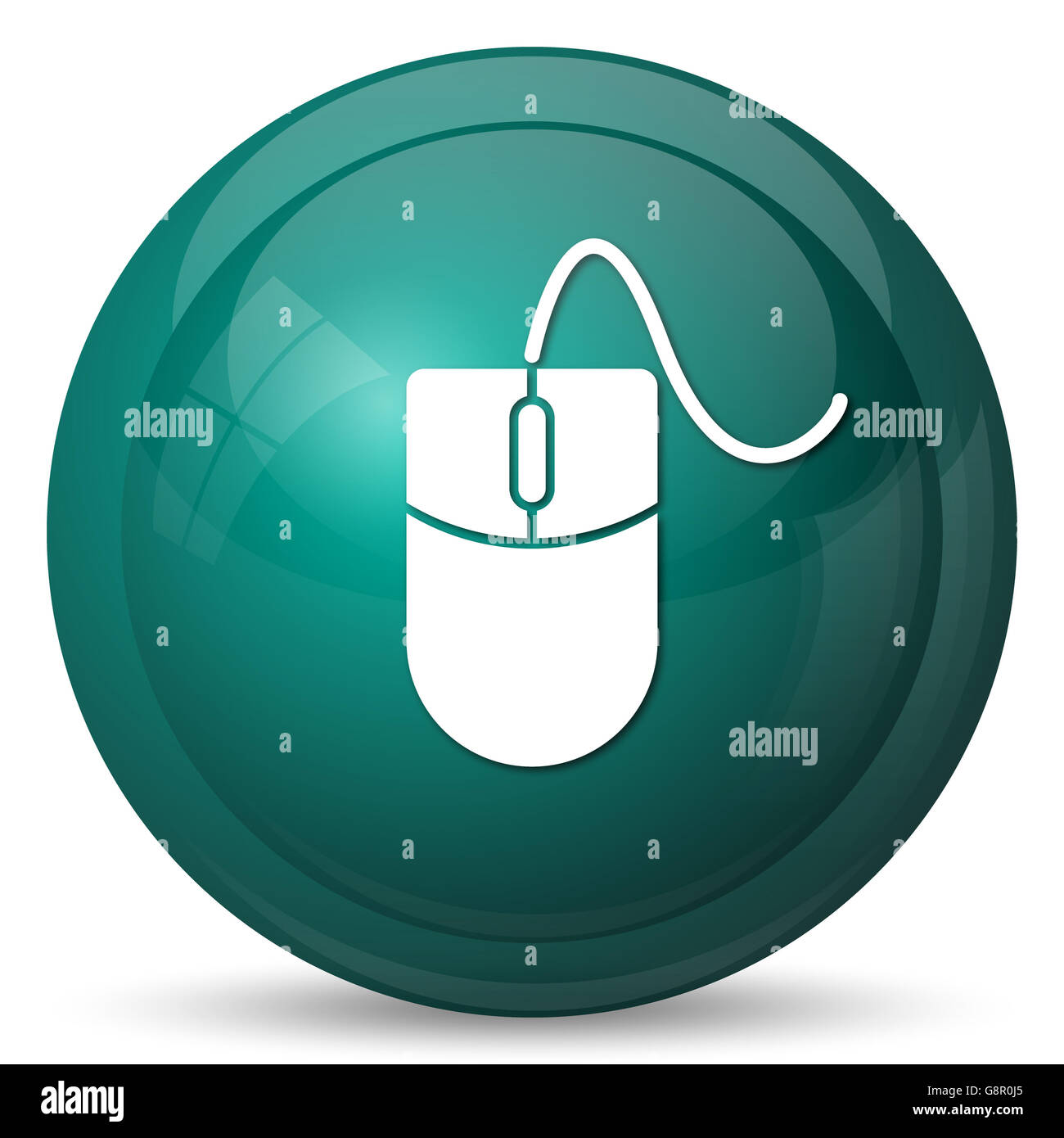 Mouse icon. Internet button on white background Stock Photo - Alamy