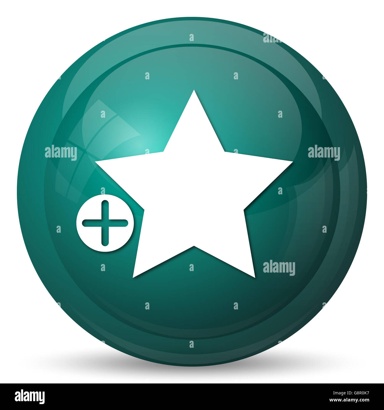 Add to favorites icon. Internet button on white background Stock Photo ...