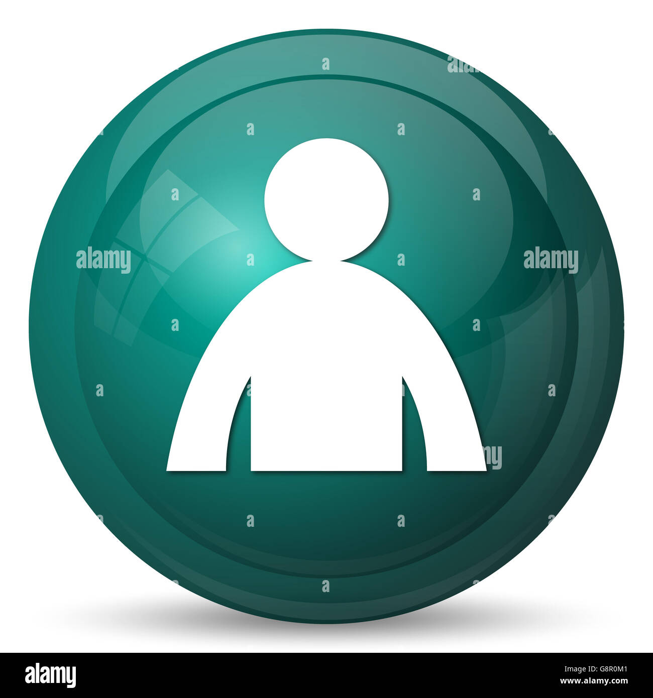 User profile icon. Internet button on white background Stock Photo - Alamy