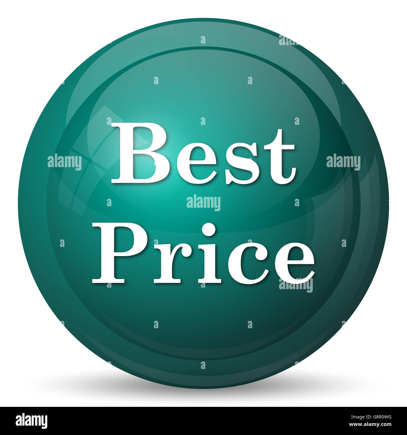 Best price icon. Internet button on white background Stock Photo - Alamy