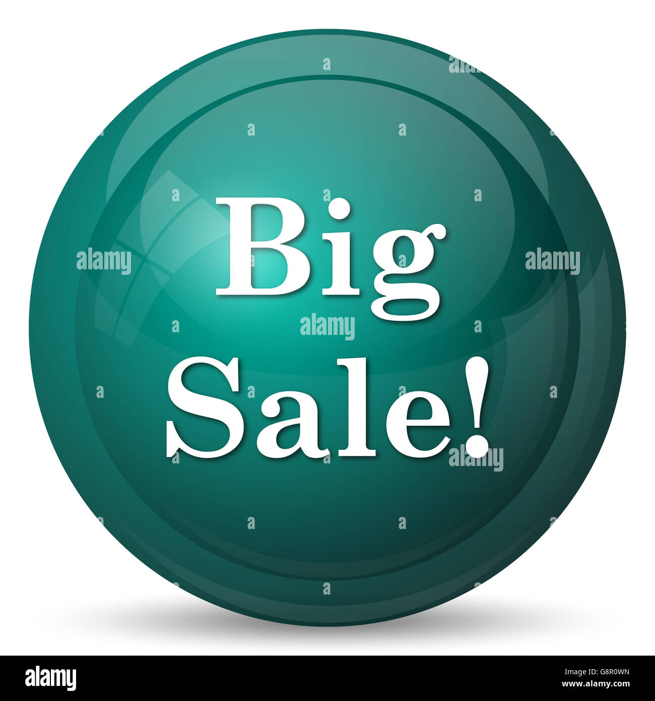 Big sale icon. Internet button on white background Stock Photo - Alamy