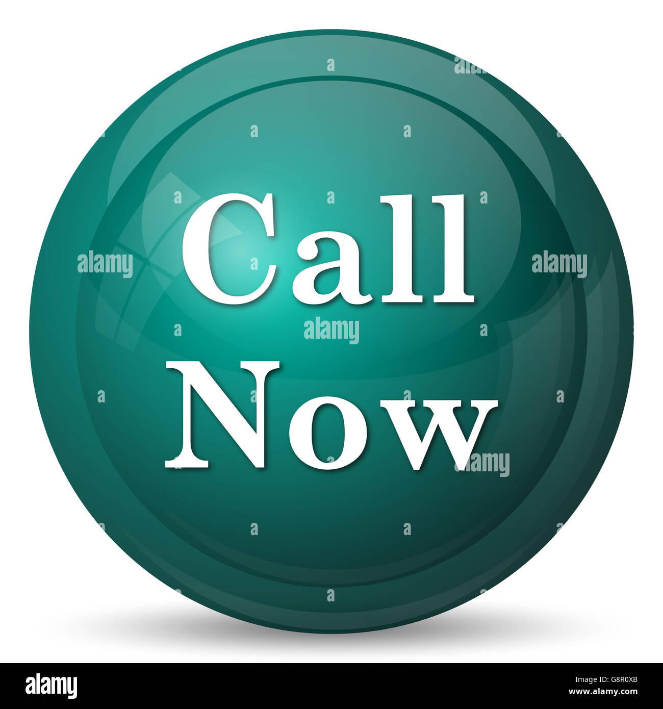 Call now icon. Internet button on white background Stock Photo - Alamy