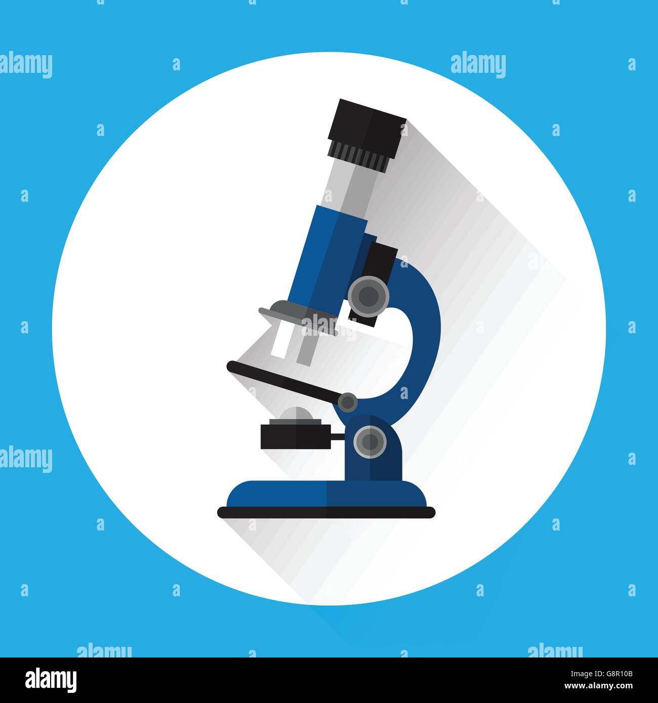 Science microscope illustration colorful equipment Stock Vector Images ...