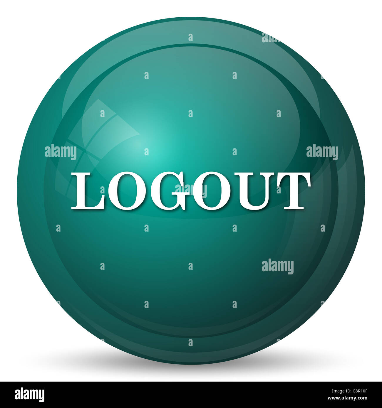 Logout icon. Internet button on white background Stock Photo - Alamy