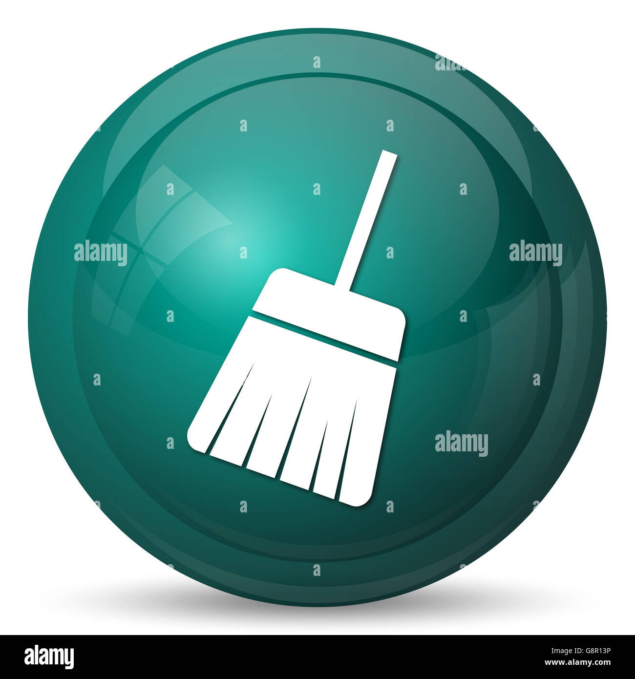 Sweep icon. Internet button on white background Stock Photo - Alamy