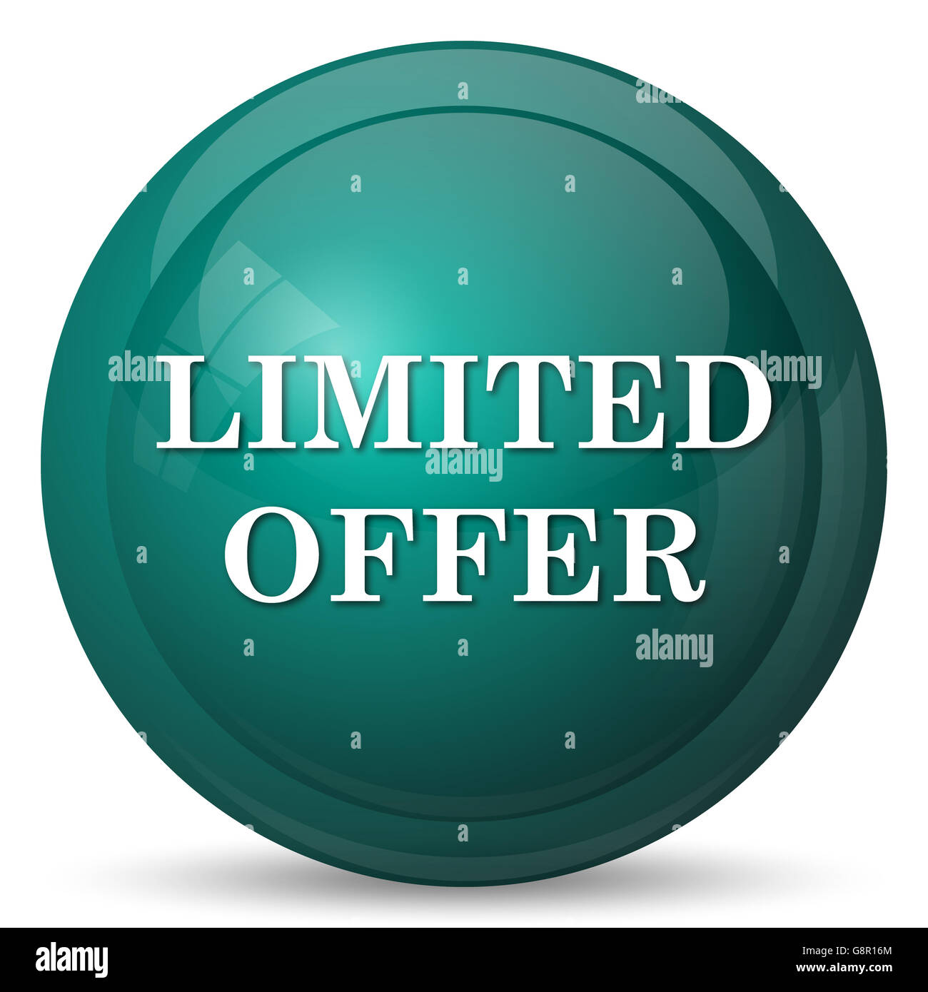 Limited offer icon. Internet button on white background Stock Photo - Alamy