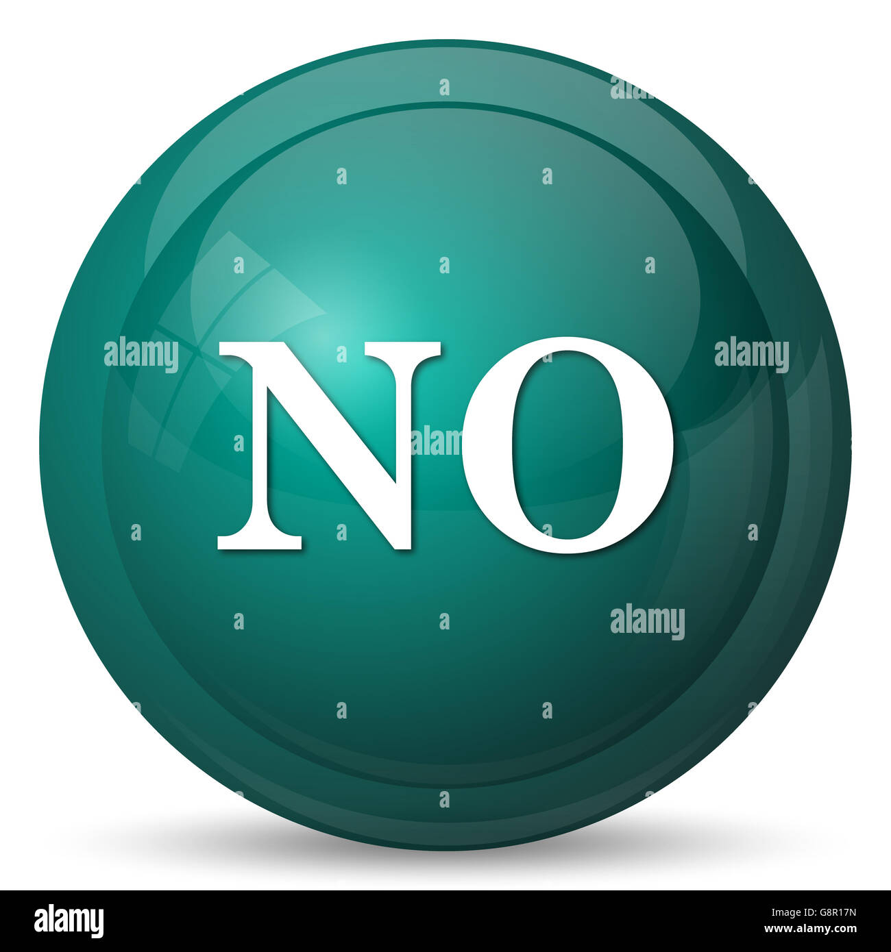 No icon. Internet button on white background Stock Photo - Alamy