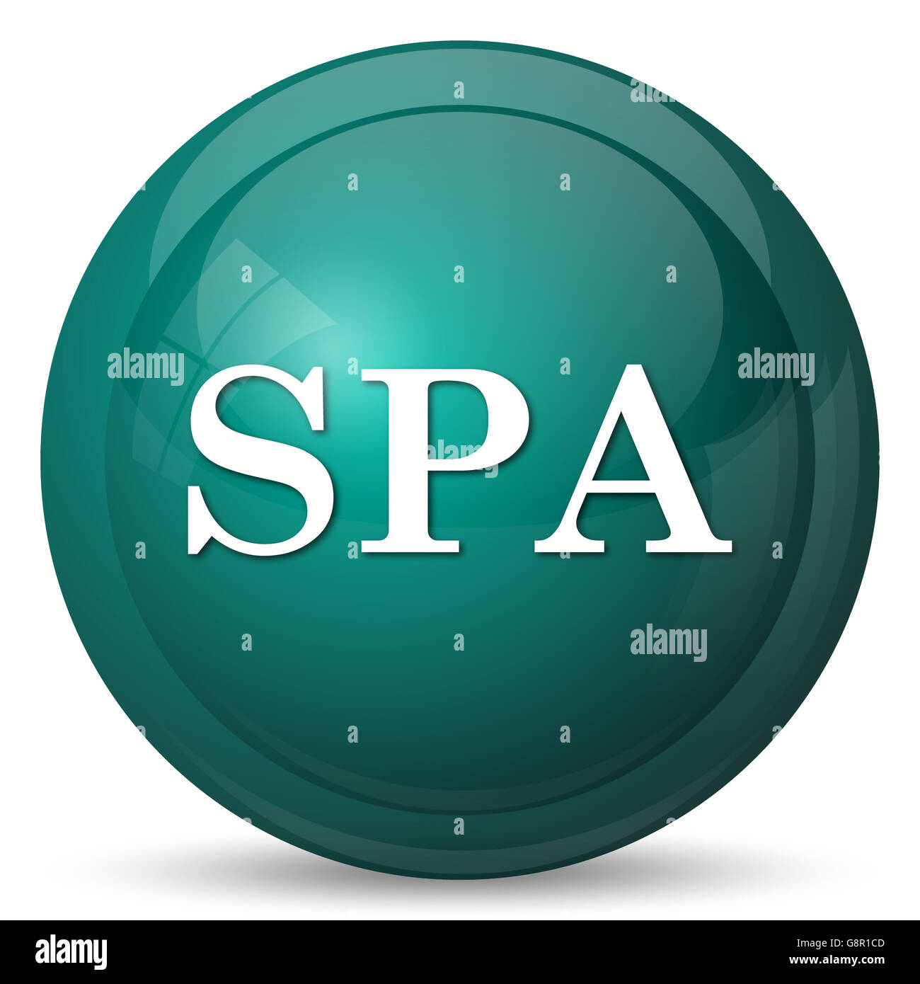 Spa icon. Internet button on white background Stock Photo - Alamy