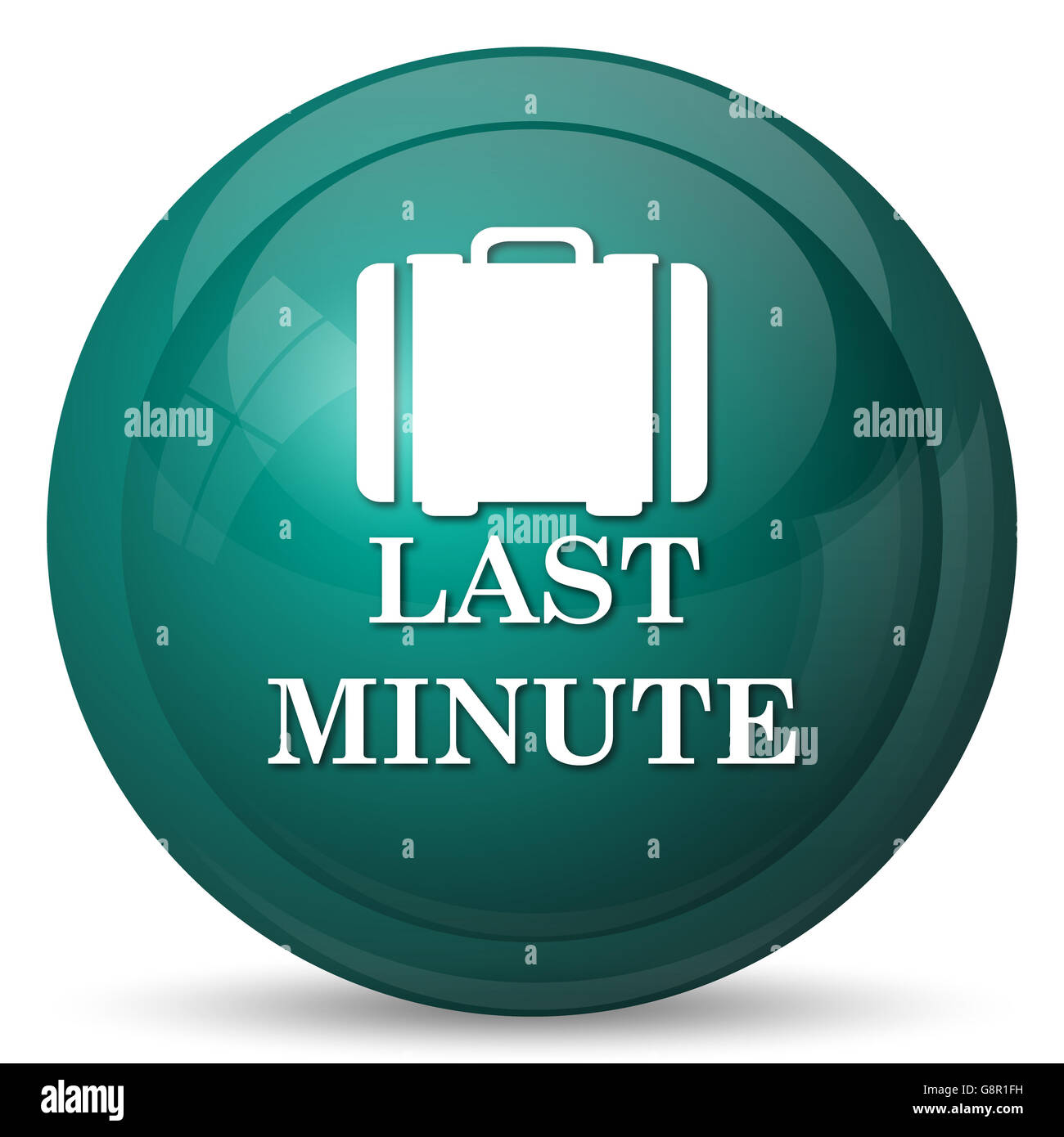 Last minute icon. Internet button on white background Stock Photo - Alamy