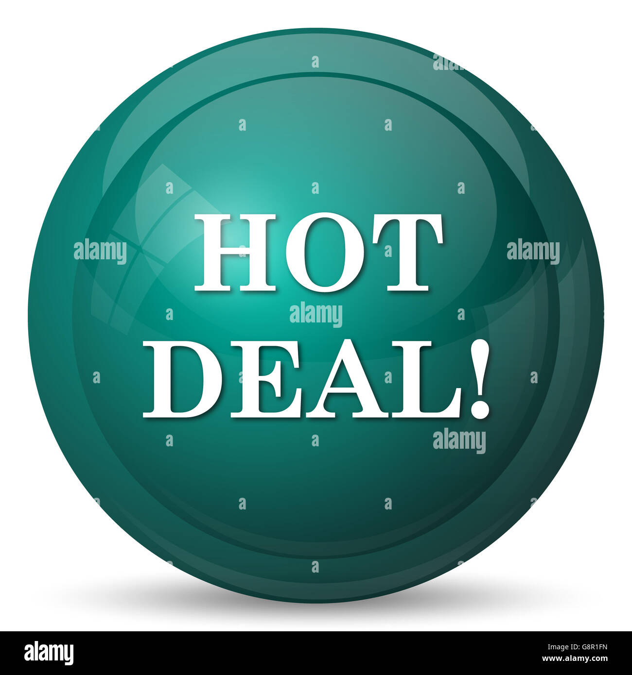 Hot deal icon. Internet button on white background Stock Photo - Alamy