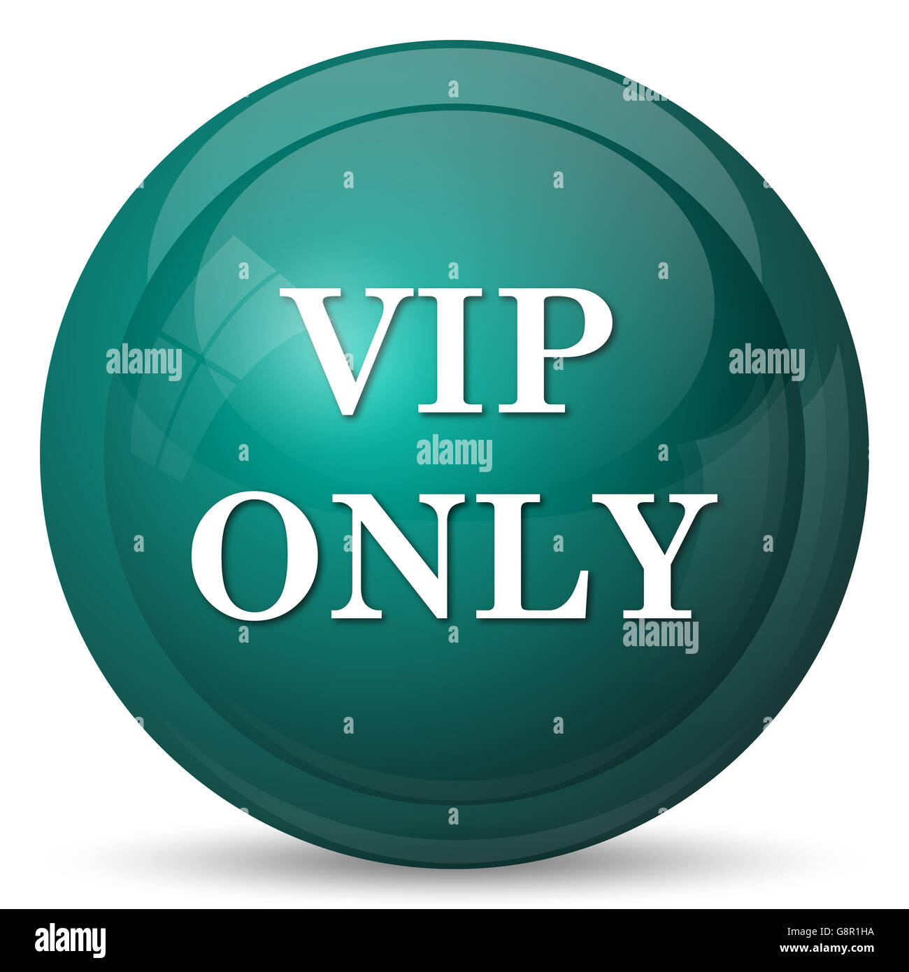 VIP only icon. Internet button on white background Stock Photo - Alamy