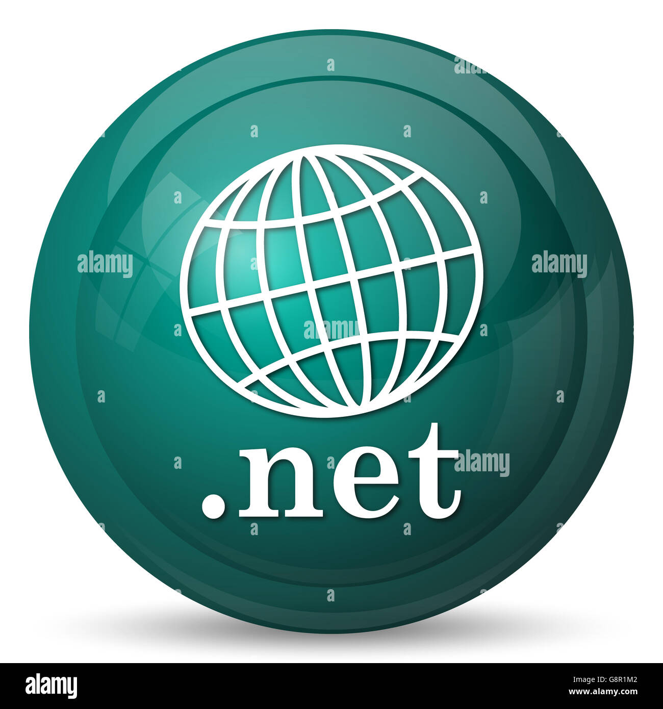 .net icon. Internet button on white background Stock Photo - Alamy