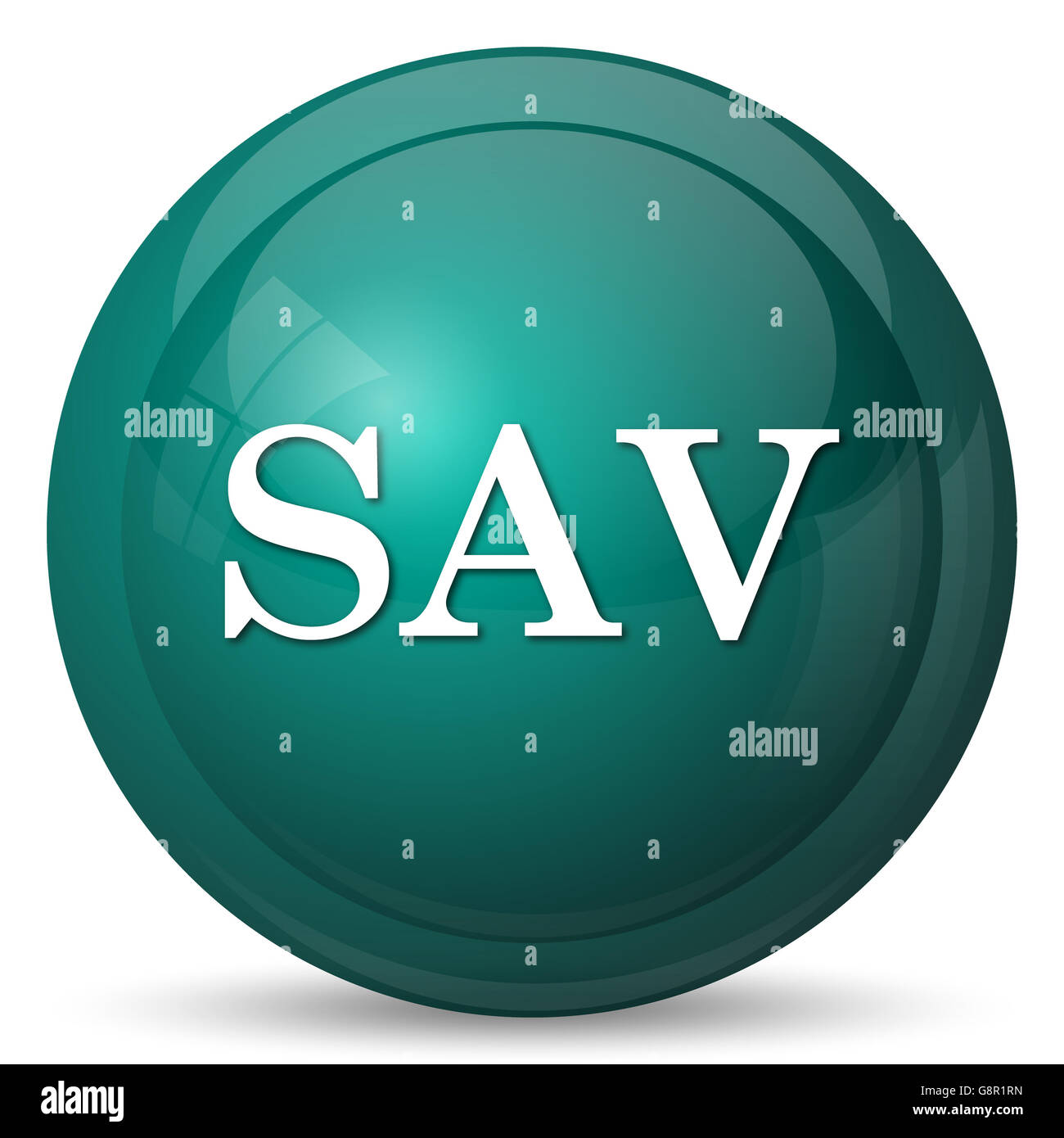 SAV icon. Internet button on white background Stock Photo - Alamy