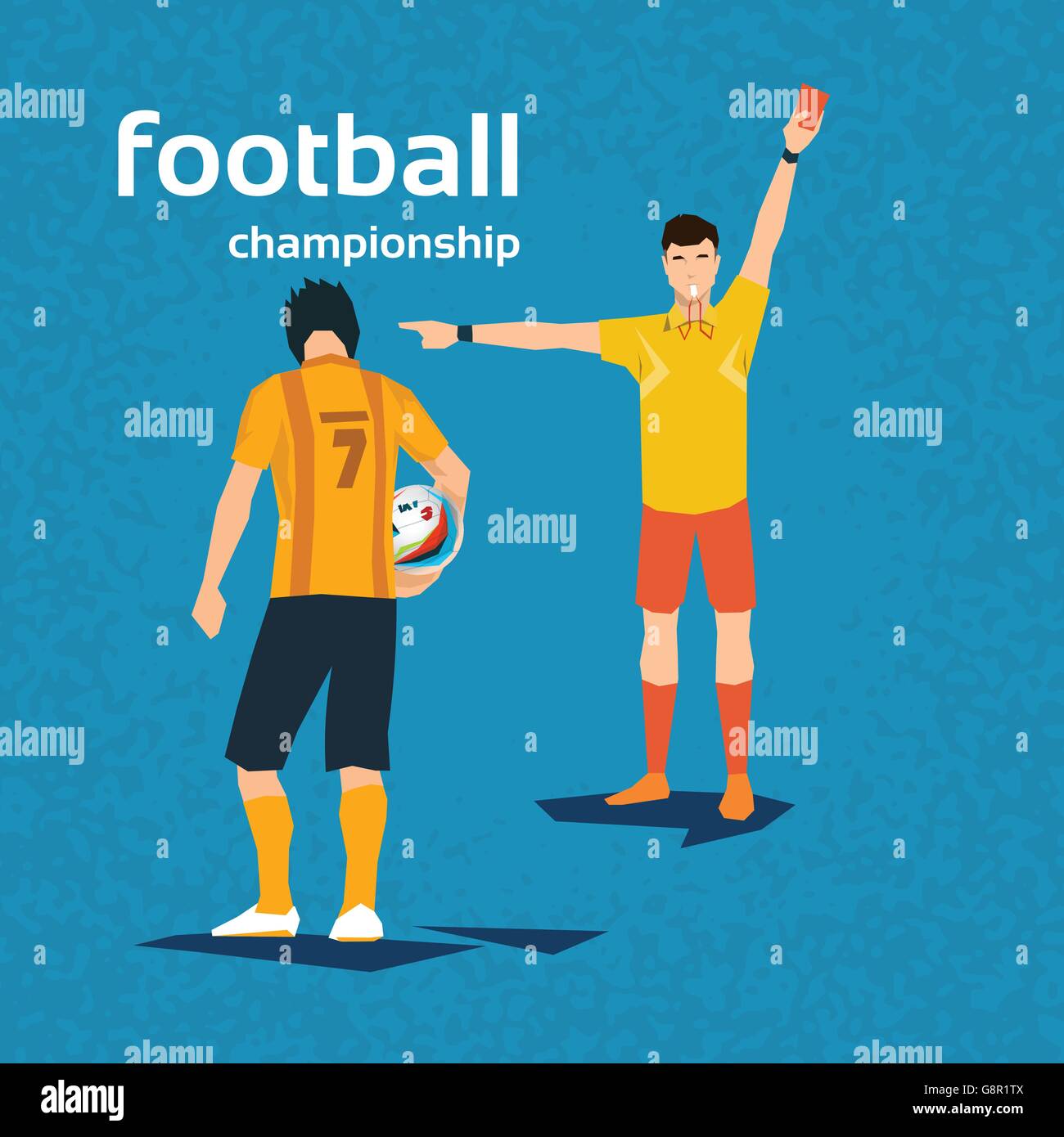 Referee footballer Stock Vector Images - Alamy