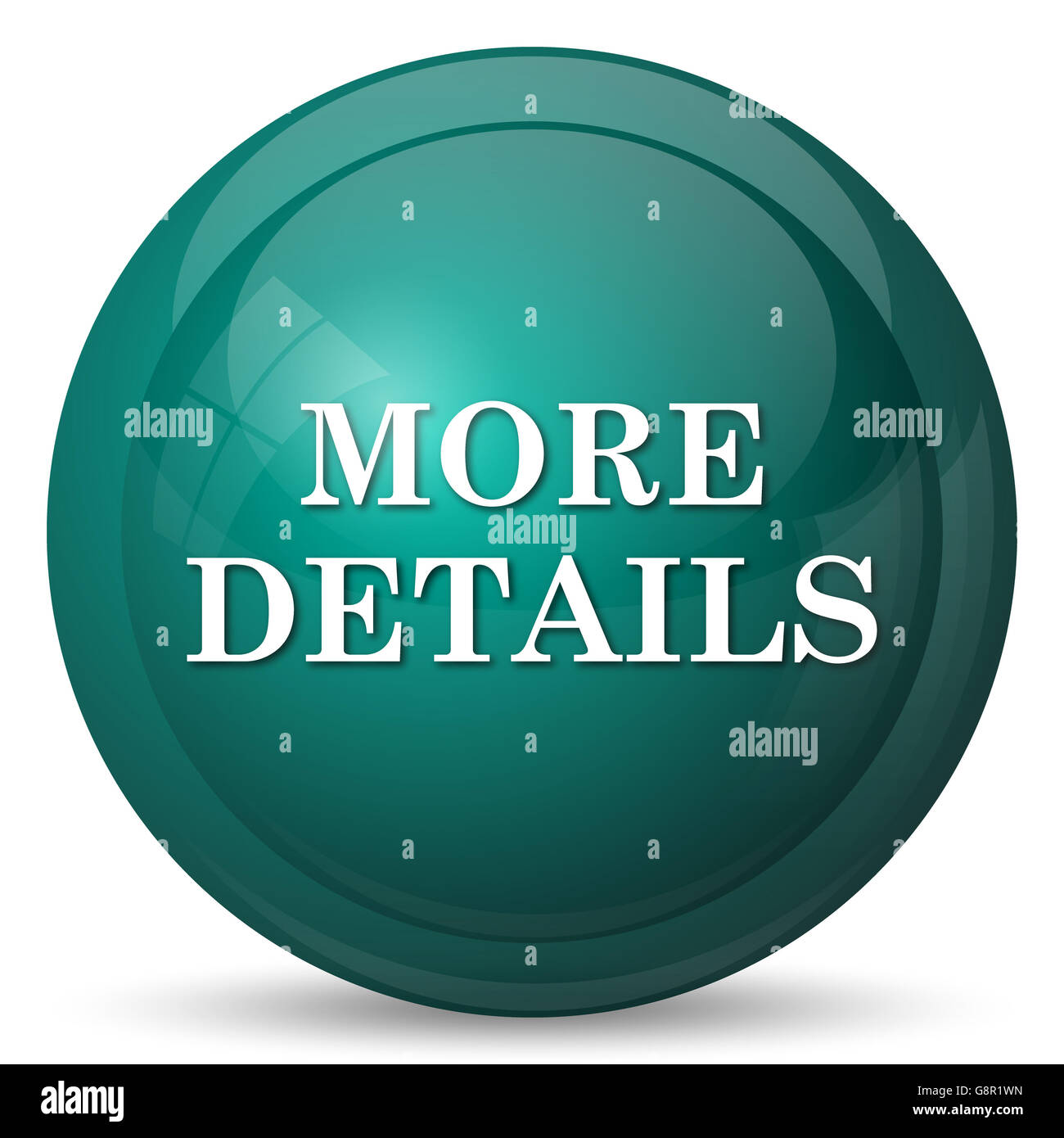More details icon. Internet button on white background Stock Photo - Alamy