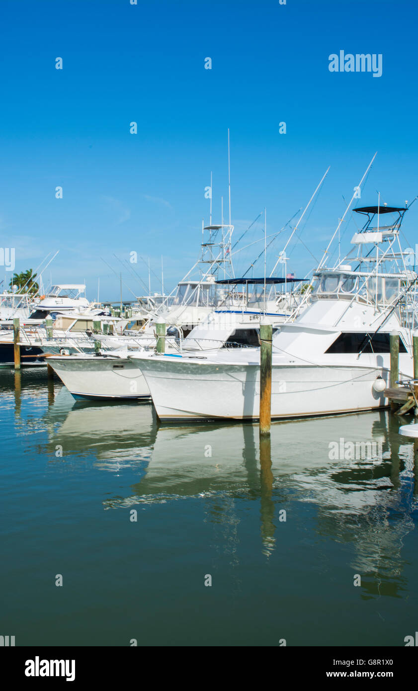 Fort Pierce Florida the Fort Pierce City Marina on water with boats and ...