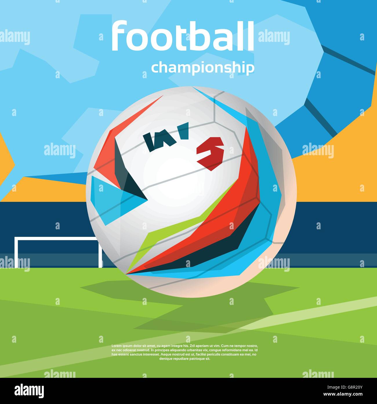 Football Championship Colorful Banner Stock Vector Image & Art - Alamy