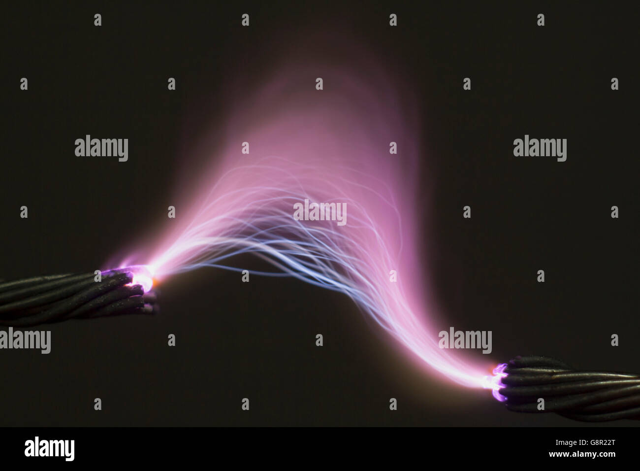 high voltage electrical spark Stock Photo - Alamy