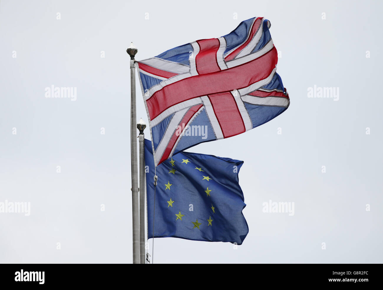 Pictured next to european union flag hi-res stock photography and ...