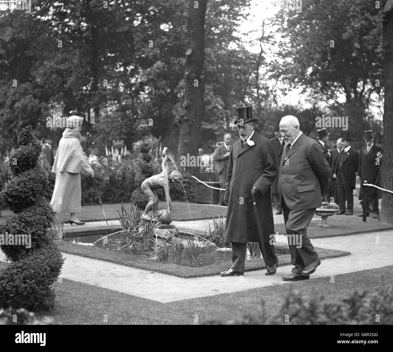 King George V and Queen Mary - Chelsea Flower Show Stock Photo - Alamy