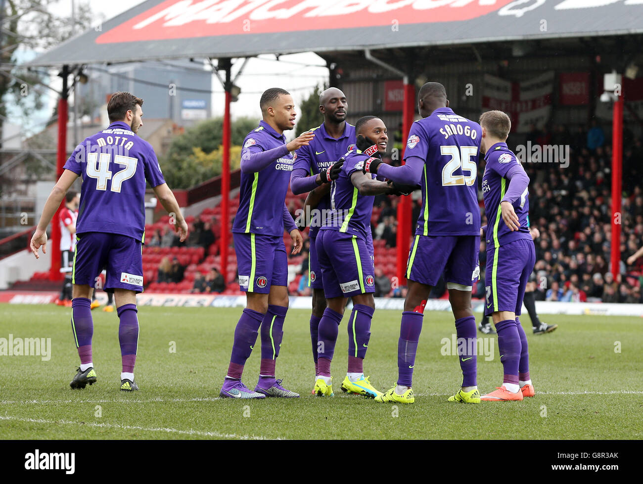 Charlton Athletic's Callum Harriott celebrates after scoring his sides ...