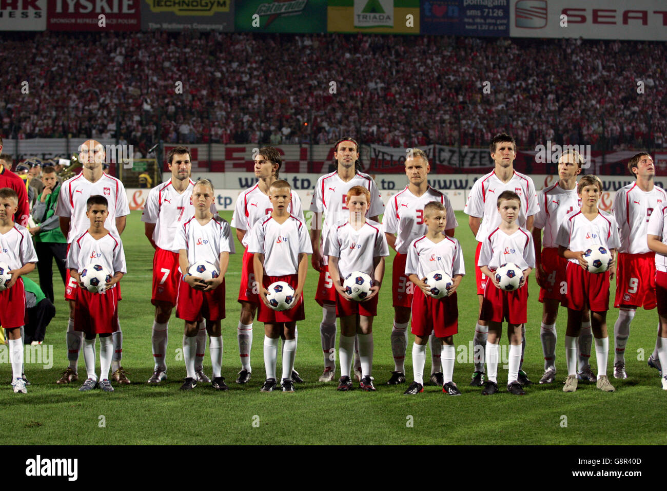 Poland team line up hi-res stock photography and images - Alamy